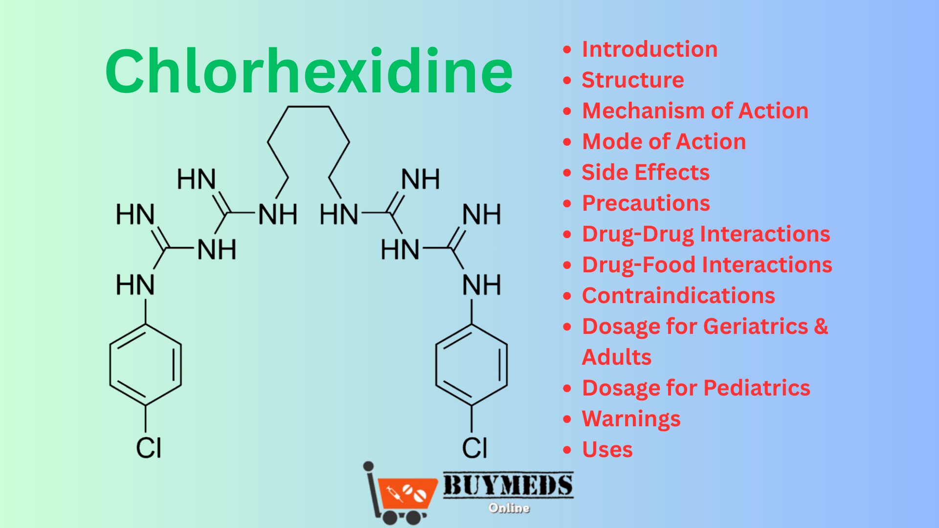 Chlorhexidine: Uses, Dosage, Side Effects, Mechanism & Precautions ...